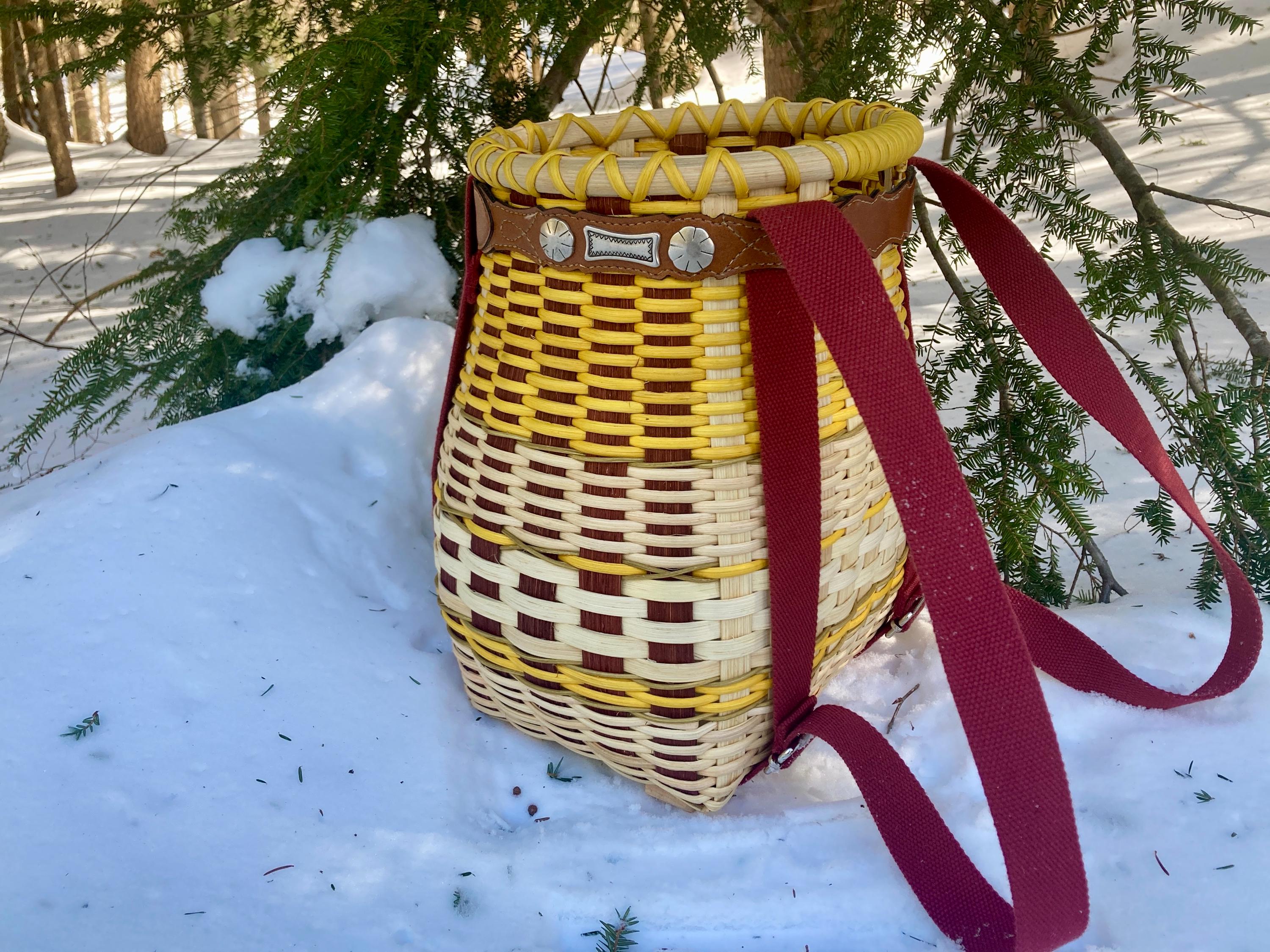 Adirondack Pack Basket- Foraging Backpack - “coreopsis“ - Etsy