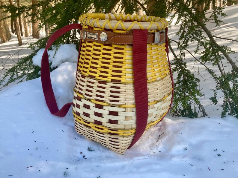 Adirondack Pack Basket- Foraging Backpack - “coreopsis“ - Etsy