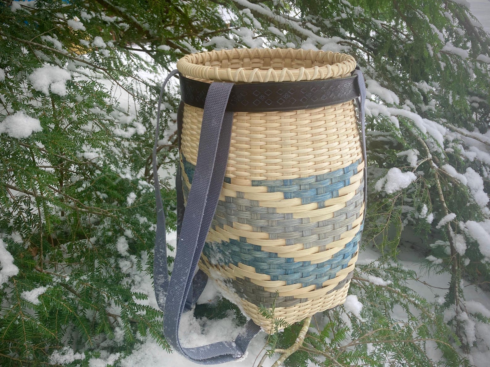 Adirondack Pack Basket Foraging Backpack Basket scarlet Kingsnake - Etsy