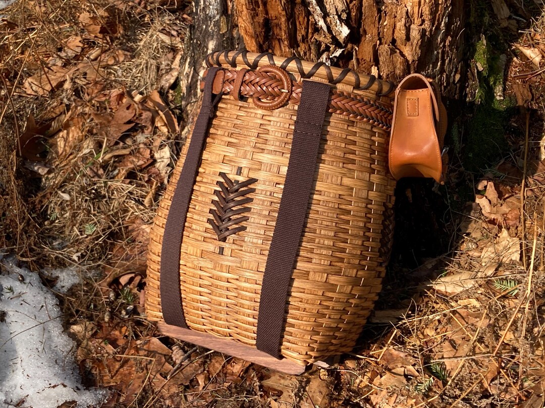 Adirondack Pack Basket- Foraging Backpack - “herringbone“ - Etsy