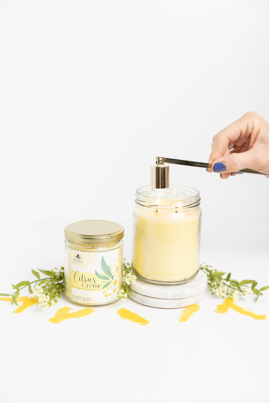 Citrus and Creme Candle |limoncello Creme | Citrus Candle | Spring Candle | Summer Candle | 7oz ...