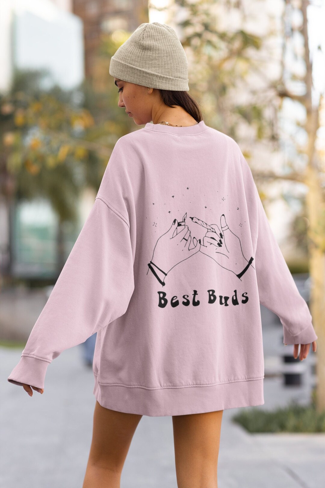 Best Buds Stoner Crewneck Sweater, Hippie Sweater, Vintage Stoner ...