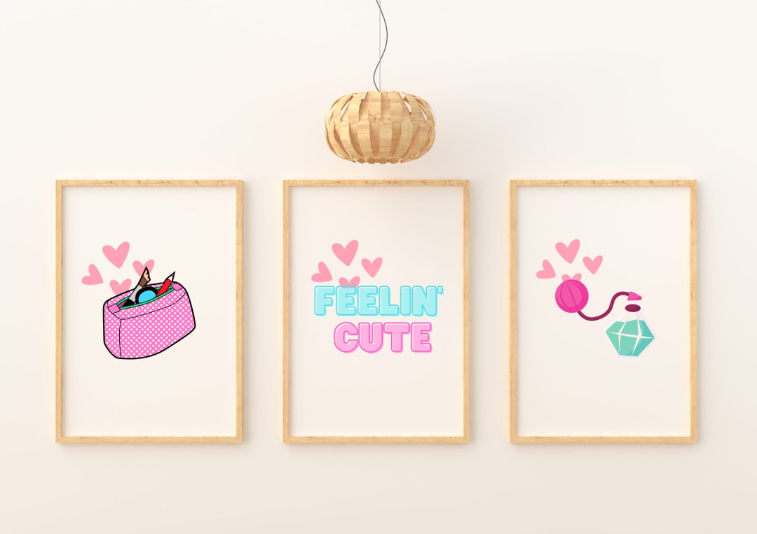 Beauty Poster. Makeup Art. Set of 3 Posters. Wall Art. Digital Download ...