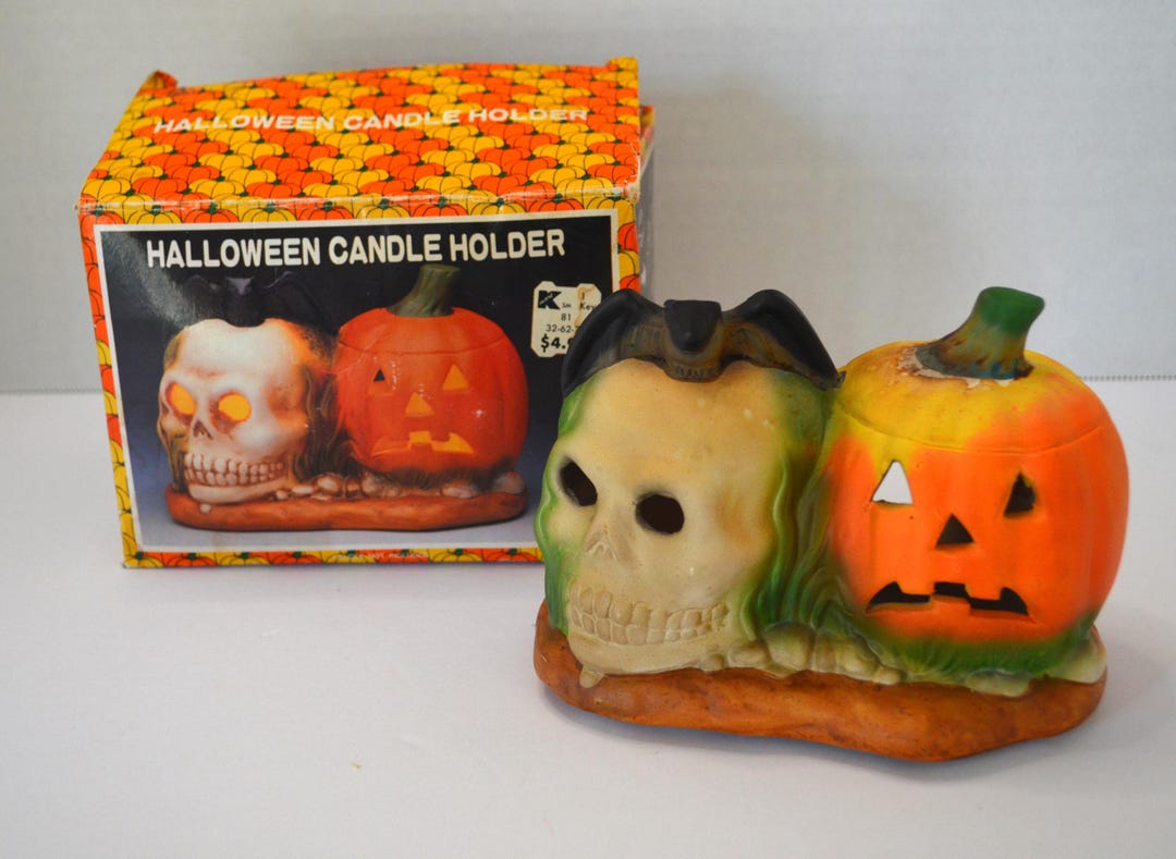 Kmart Halloween Candle Holder - Etsy