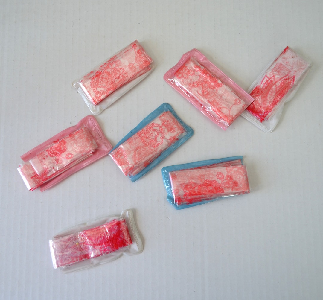 Vintage Plastic Rain Bonnets Clear With Flowers - Etsy