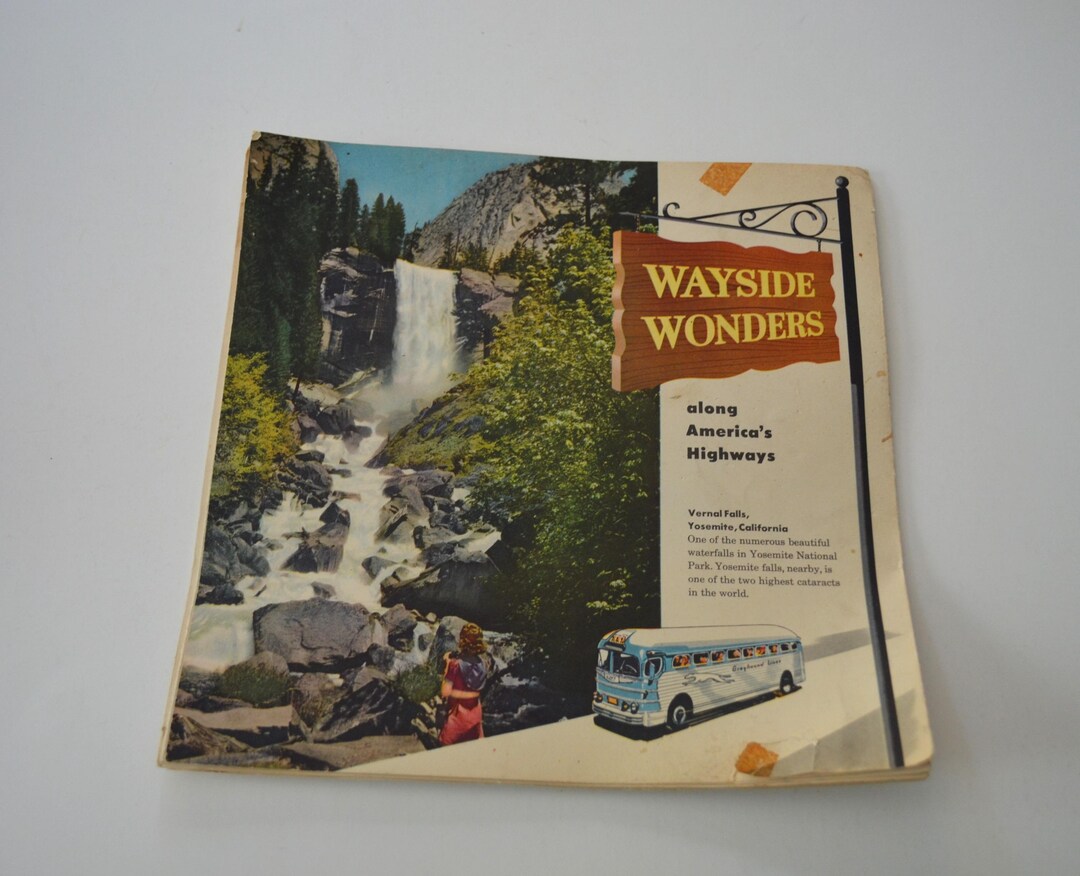 Vintage Wayside Wonders Along America's Highway Greyhound Lines Bus ...