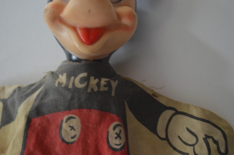 Vintage WDP Mickey Mouse Hand Puppet - Etsy