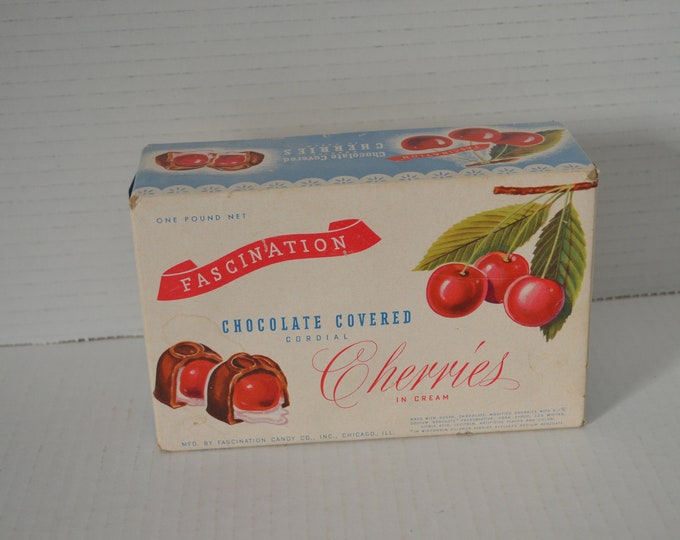 Vintage Fascination Chocolate Covered Cherries Candy Box - Etsy