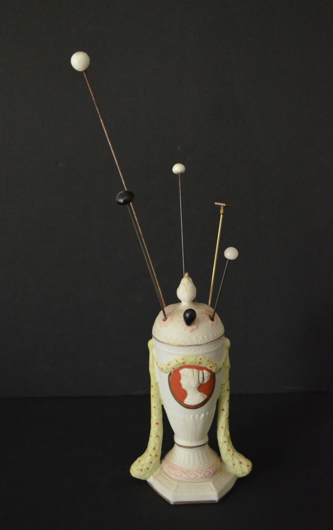 Vintage Hat Pin Holder With Hat Pins - Etsy