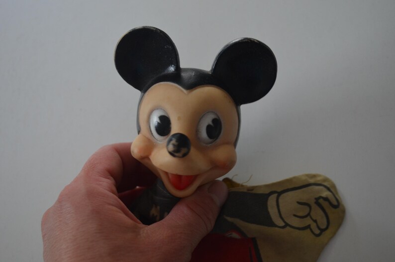 Vintage WDP Mickey Mouse Hand Puppet - Etsy