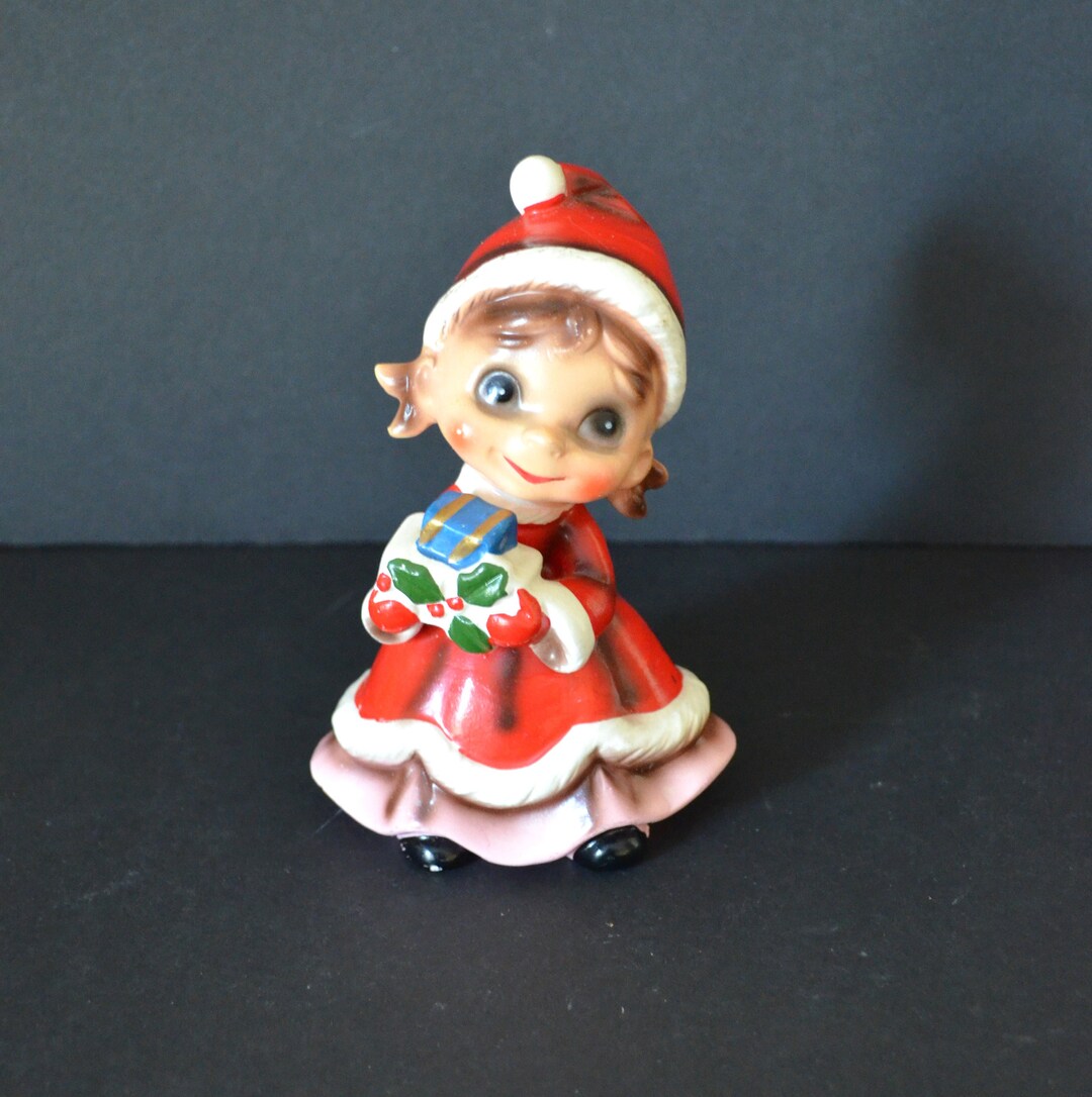 Vintage Josef Original Wee Girl Christmas Figurine - Etsy