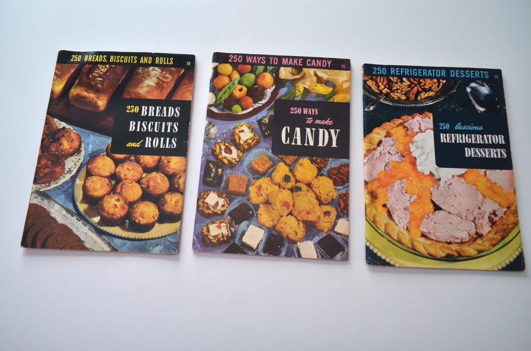 3 1953 Vintage 250 Ways to Make Candy Recipe Book, 250 Refrigerator ...