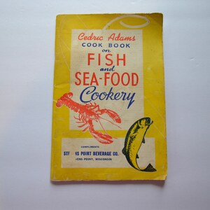 Vintage Cedric Adams Cookbook on Fish and Sea-food Cookery Stevens ...