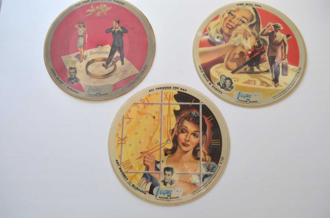 3 Vintage Vogue the Picture Records - Etsy