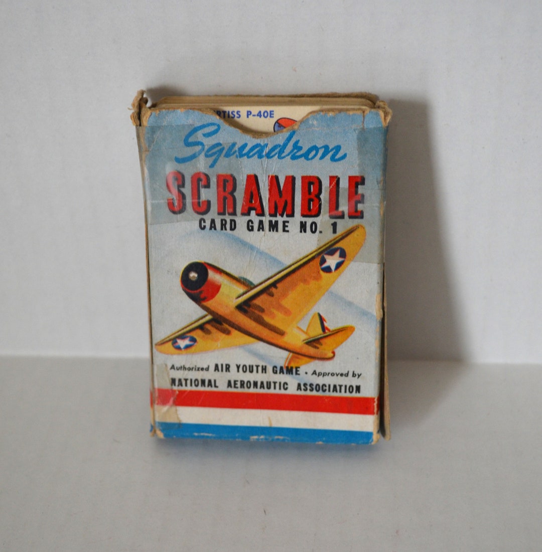 Vintage 1942 Squadron Scramble Card Game 1 - Etsy