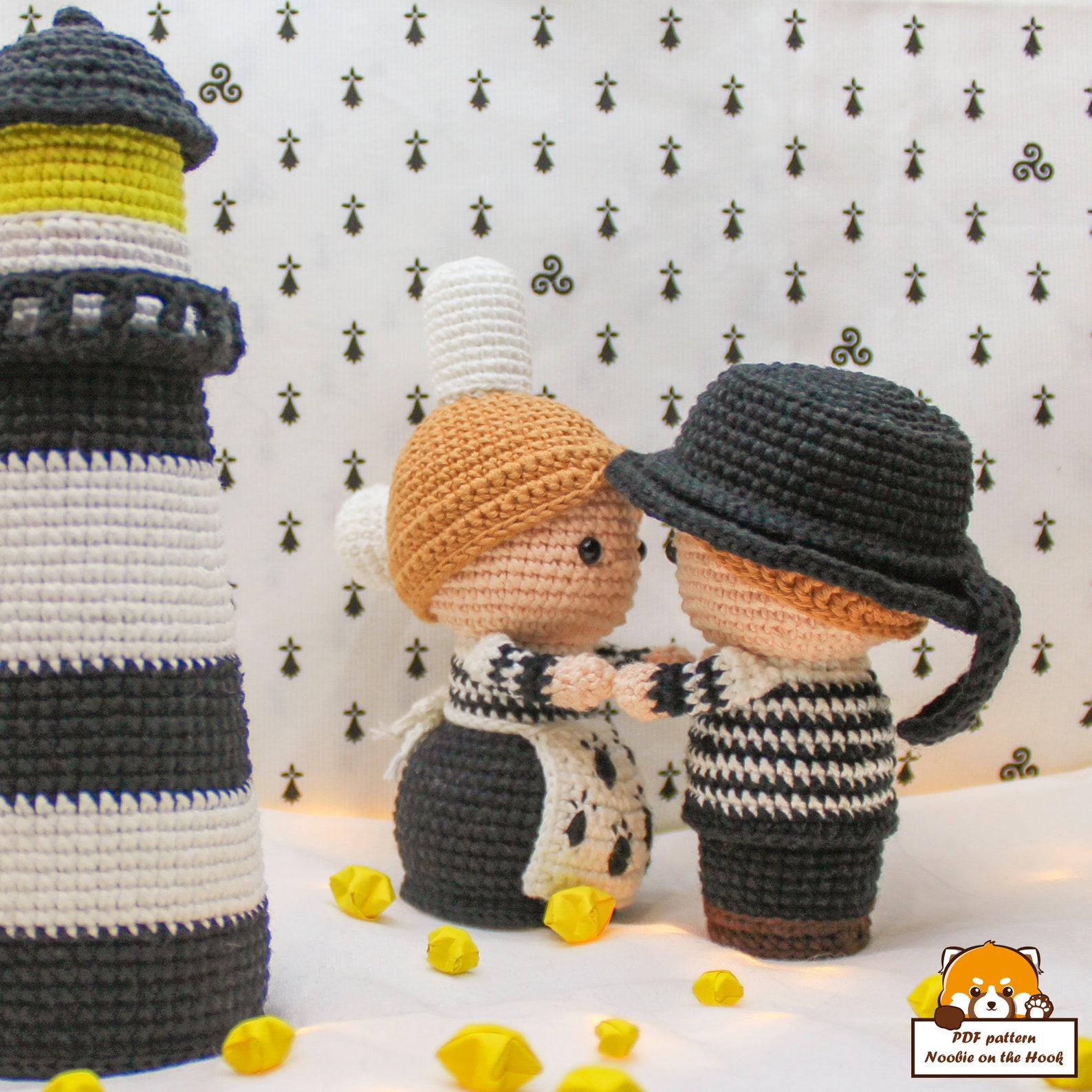 Breizh Couple / Bigouden Crochet Patterns by Noobieonthehook - Etsy