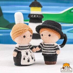 Breizh Couple / Bigouden Crochet Patterns by Noobieonthehook (amigurumi ...