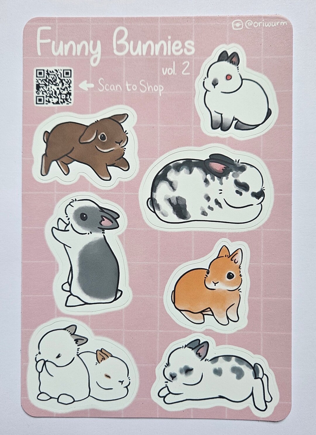 Funny Bunnies Vol. 2 Sticker Sheet - Etsy