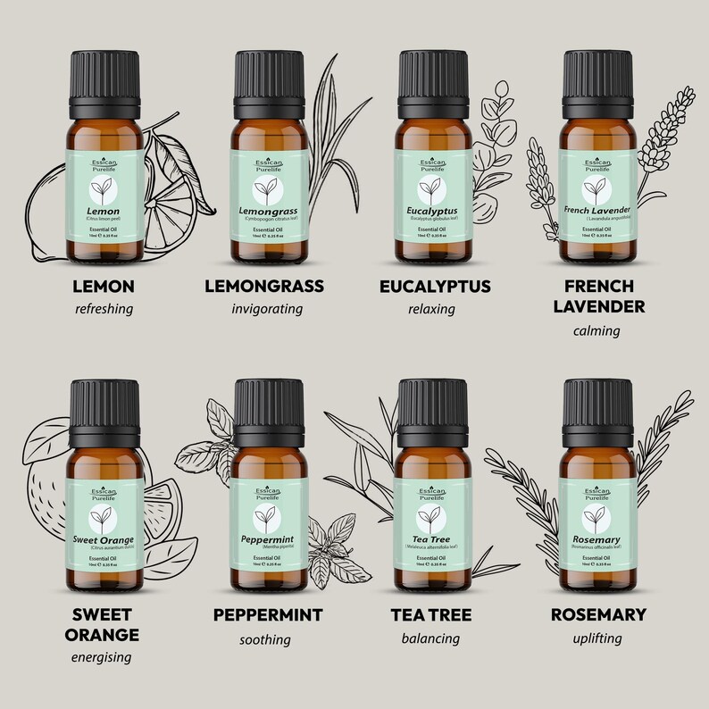Fragrance Oil Gift Set 8 X 10ml Oils - Etsy UK