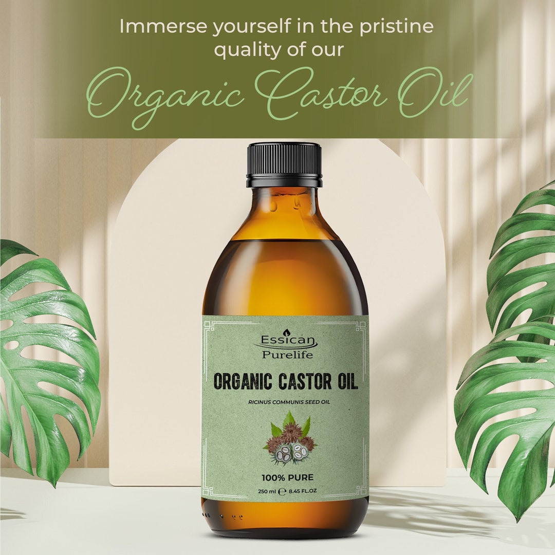 Organic Castor 100ml, 250ml, 500ml and 1000ml Sizes - Supplied in an ...