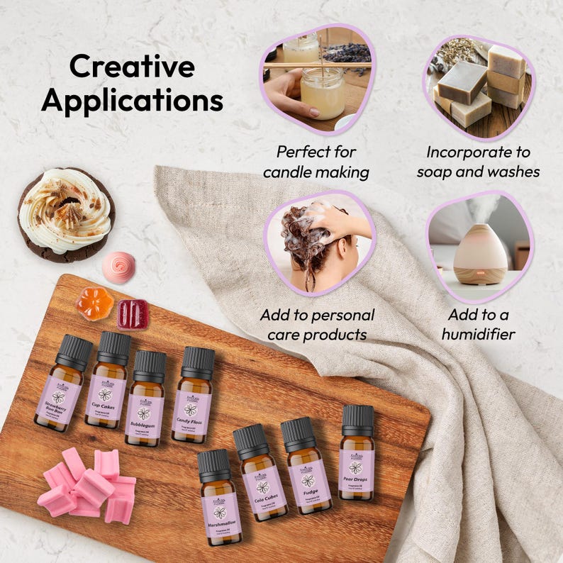 Fragrance Oil Gift Set 8 X 10ml Oils - Etsy UK
