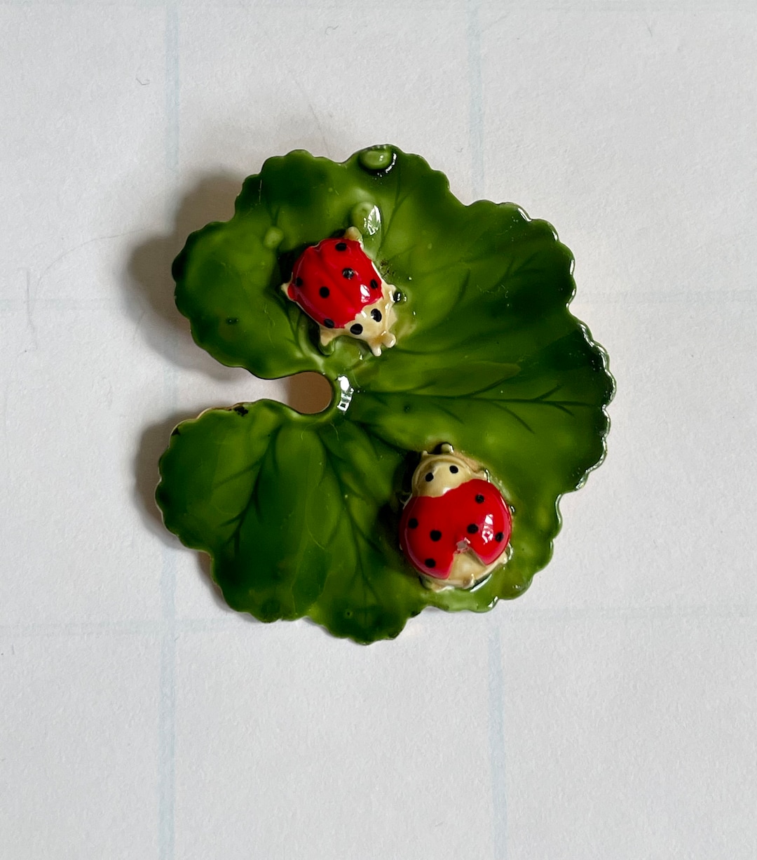 Vintage Robert Ladybugs Enamel Pin - Etsy