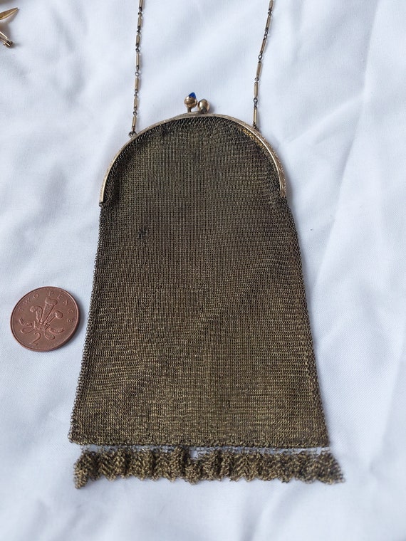 Vintage/ Gold Tone Metal Fine Mesh/Purse/Chainmail/Et… - Gem