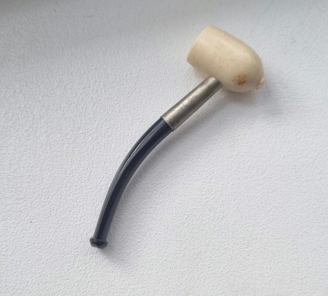 Miniature Bone Smoking Pipe – Hand-carved Natural Bone Pipe – Vintage ...