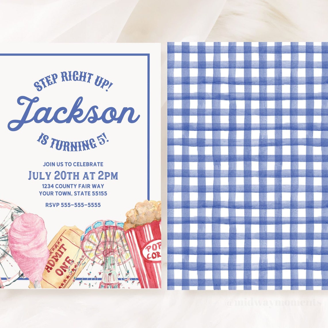 COUNTY FAIR EDITABLE Canva Invitation, County Fair Theme Party, Fair ...
