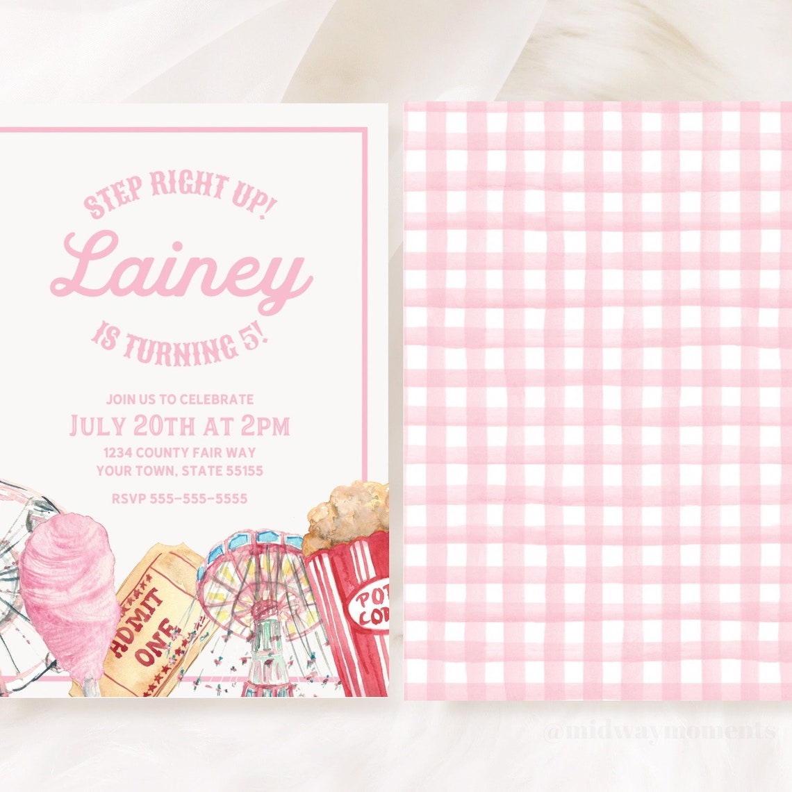 COUNTY FAIR EDITABLE Canva Invitation, County Fair Theme Party, Fair ...