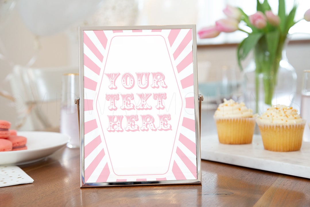 EDITABLE CARNIVAL FOOD & Game Table Signs, Printable Food Sign, County ...