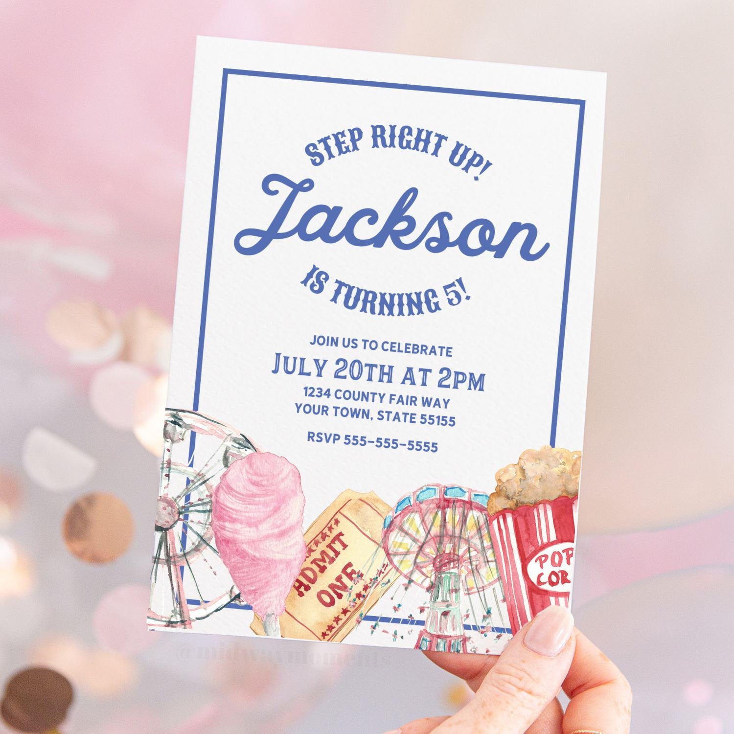 COUNTY FAIR EDITABLE Canva Invitation, County Fair Theme Party, Fair ...