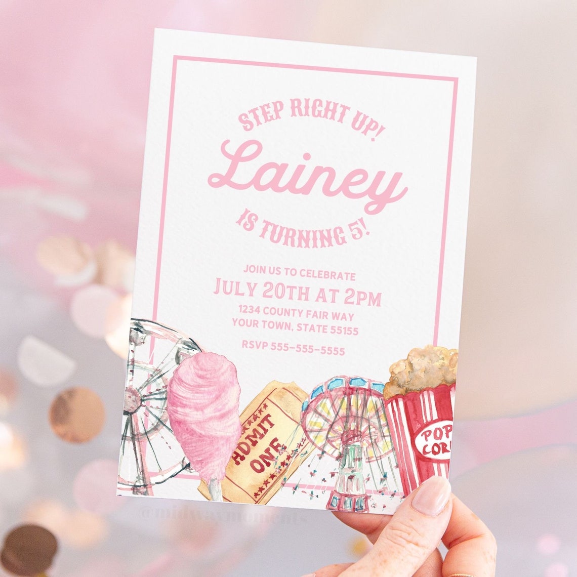 COUNTY FAIR EDITABLE Canva Invitation, County Fair Theme Party, Fair ...
