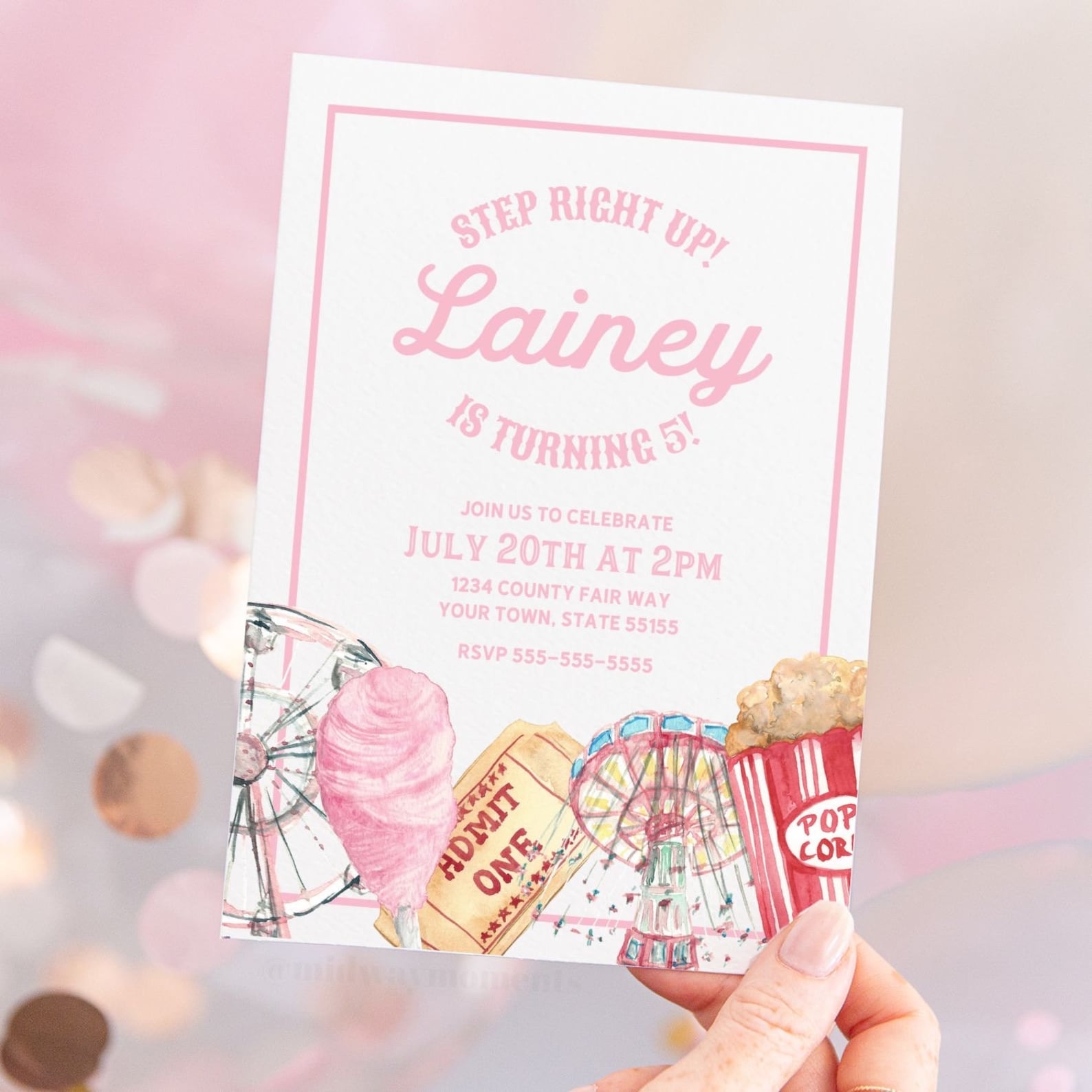 COUNTY FAIR EDITABLE Canva Invitation, County Fair Theme Party, Fair ...