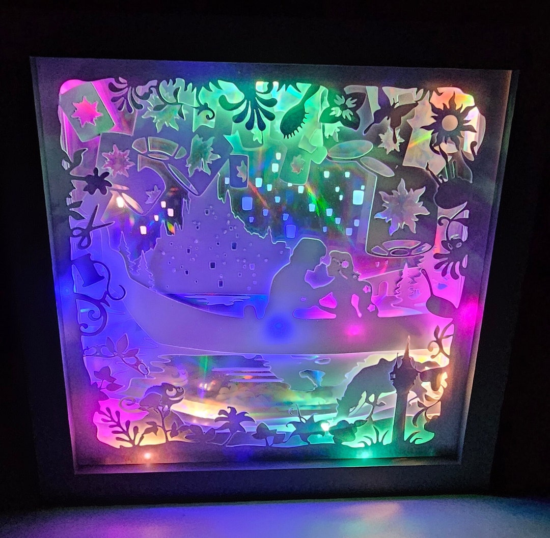 Tangled Rapunzel Shadow Box - Etsy UK