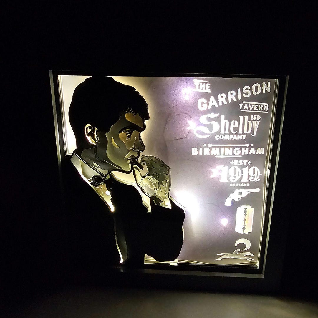 Peaky Blinders Shadow Box / Light Box | Thomas Shelby | Birthday Gift ...