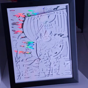 One Piece Shadow Box / Light Box | Monkey D | Luffy | Manga Gift ...