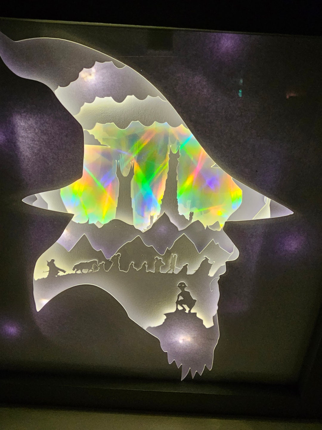 Lord of the Rings Shadow Box | Light Box | LOTR | Birthday Gift ...