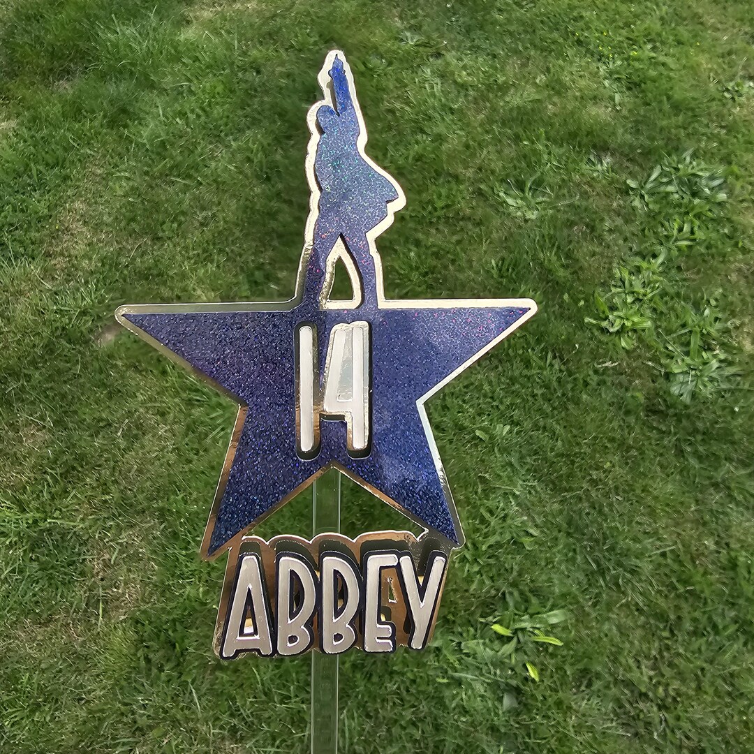 Hamilton Inspired Cake Topper | Personalised Cake Topper | Bespoke Cake ...