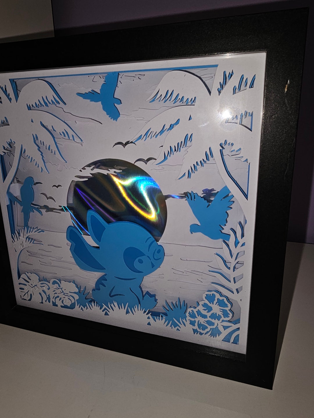 Stitch Shadow Box Light Box Lilo and Stitch Birthday Gift - Etsy
