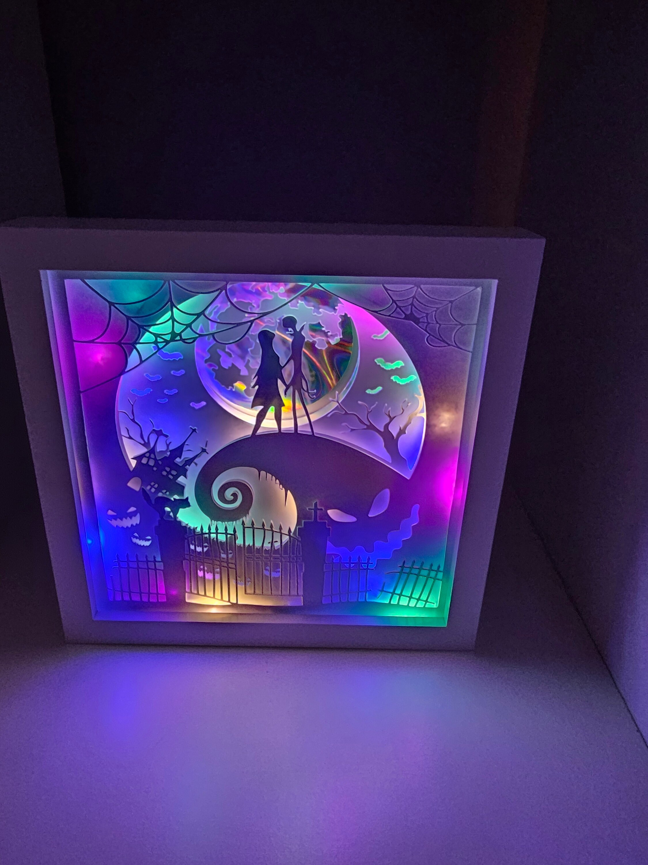 Nightmare Before Christmas Shadow Box | Jack Skellington | Halloween ...