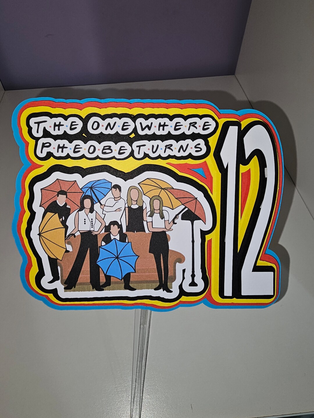 Friends Theme Cake Topper | Personalised Cake Topper | Bespoke Cake ...