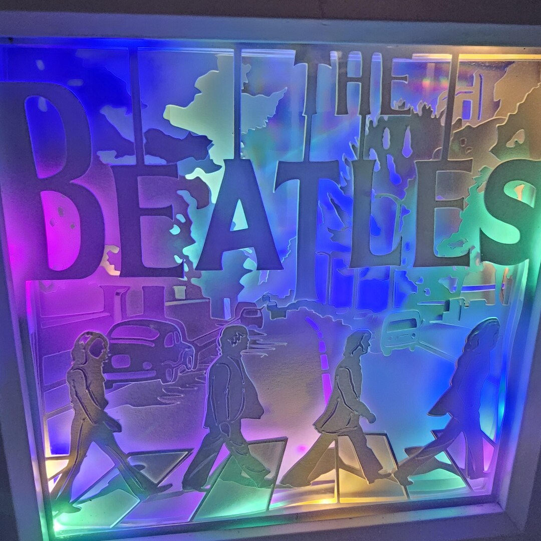 Beatles Abbey Road Shadow Box | Light Box | Birthday Gift | Beatles Fan ...