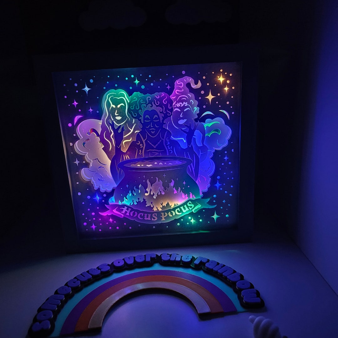 Hocus Pocus Shadow Box / Light Box Sanderson Sisitera Birthday Gift ...