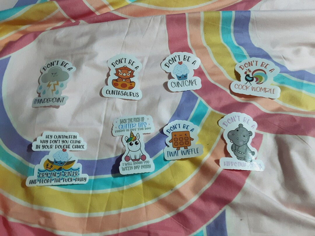Sweary Swear Word Sticker Bundle - Etsy