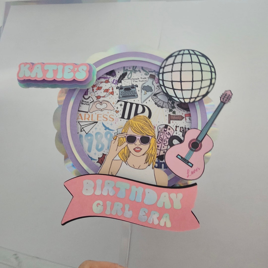 Taylor Swift TTPD / Eras Tour Inspired Cake Topper Personalised Cake ...