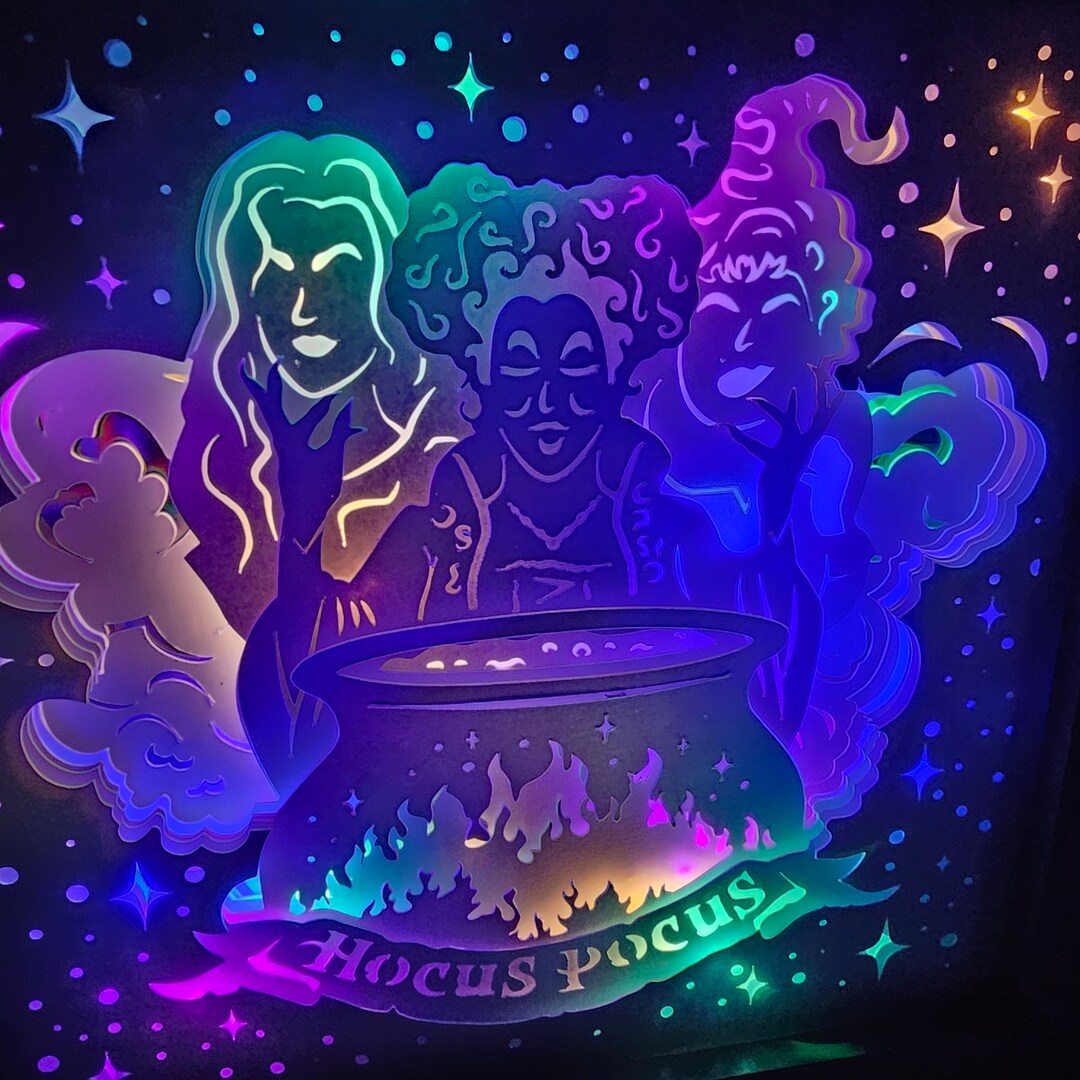 Hocus Pocus Shadow Box / Light Box | Sanderson Sisitera | Birthday Gift ...