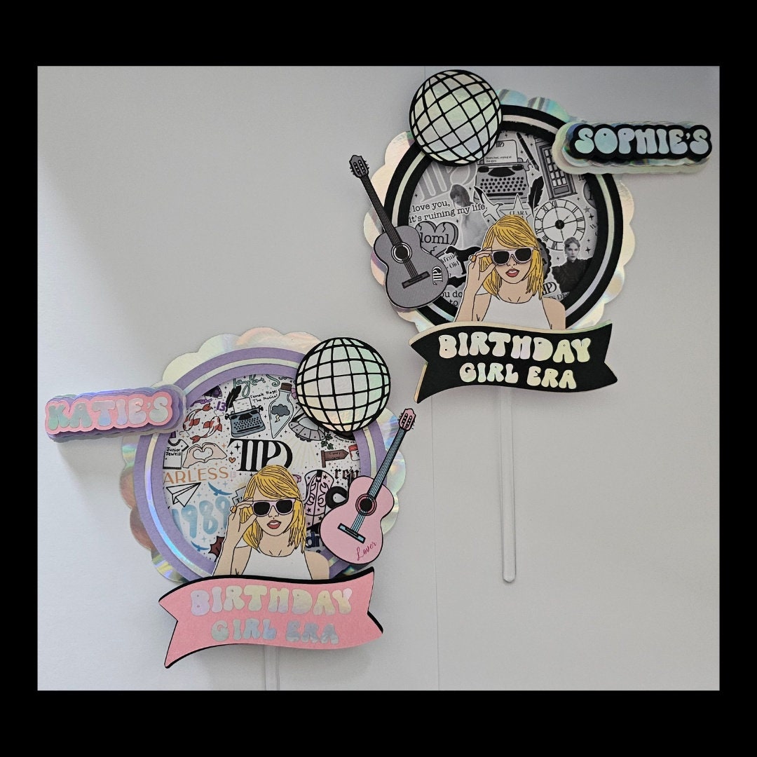 Taylor Swift Eras Tour Inspired Cake Topper Personalised Cake Topper ...