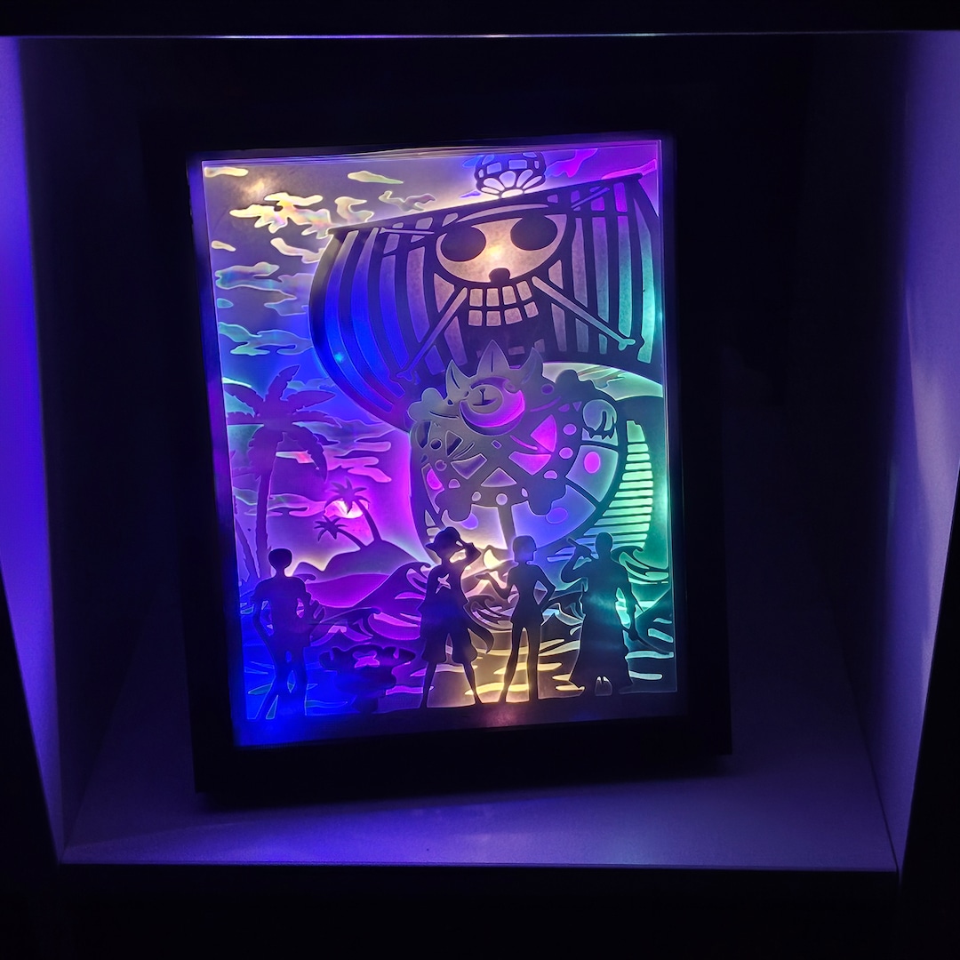 One Piece Shadow Box / Light Box | Monkey D | Luffy | Manga Gift ...
