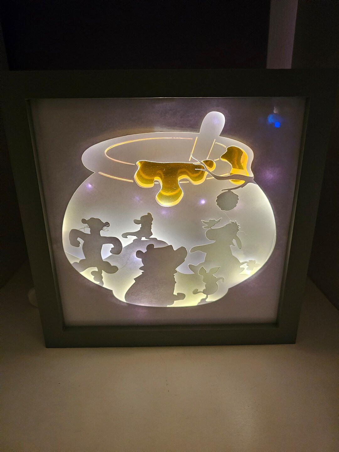 Winnie the Pooh Shadow Box Light Box - Etsy